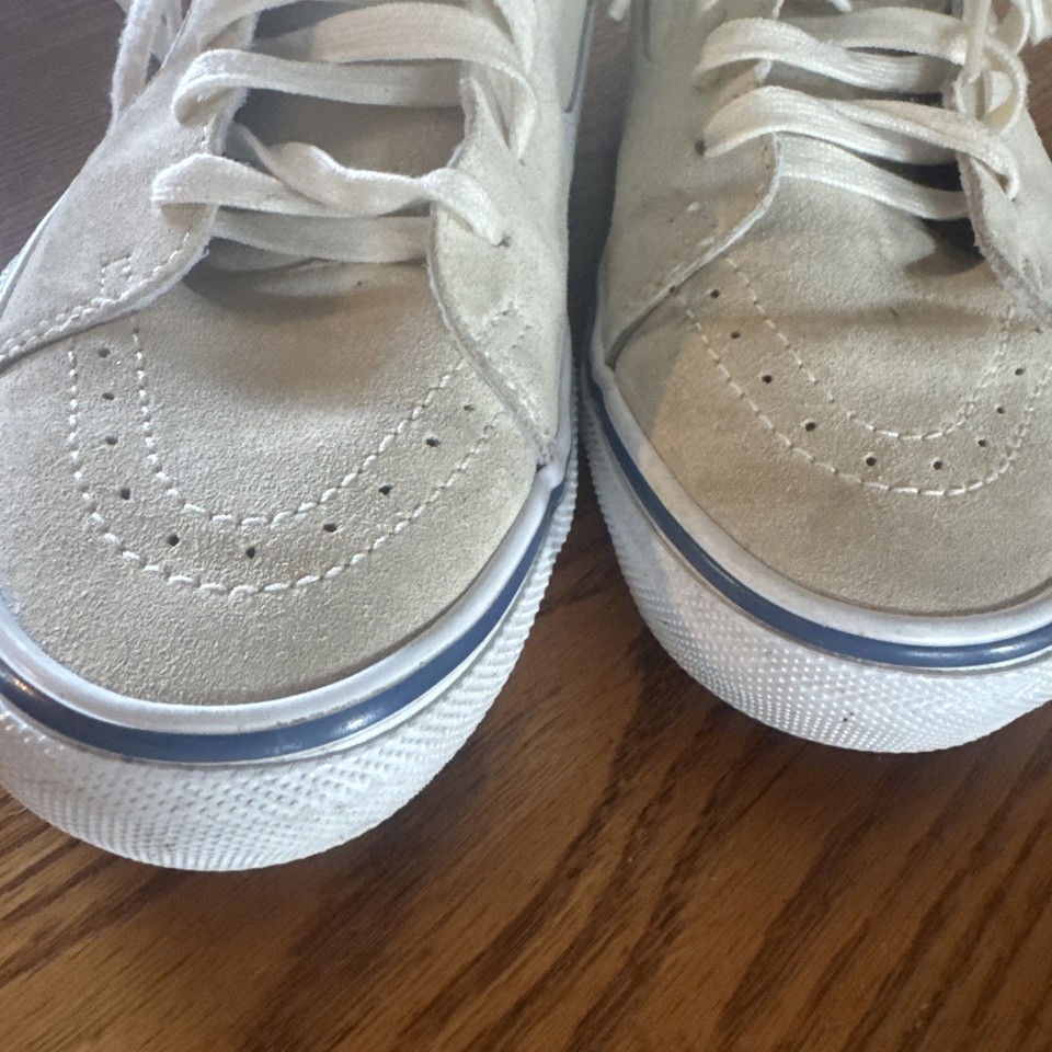 Vans Skate SK8-Hi Off White Suede PopCush Shoes Sneakers Men's Size 9.5 ...