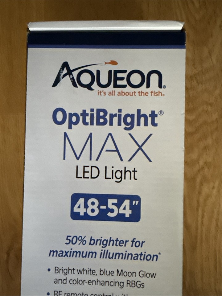 Aqueon LED OptiBright Plus Light Fixture, 48-54 Inches - remote control ...