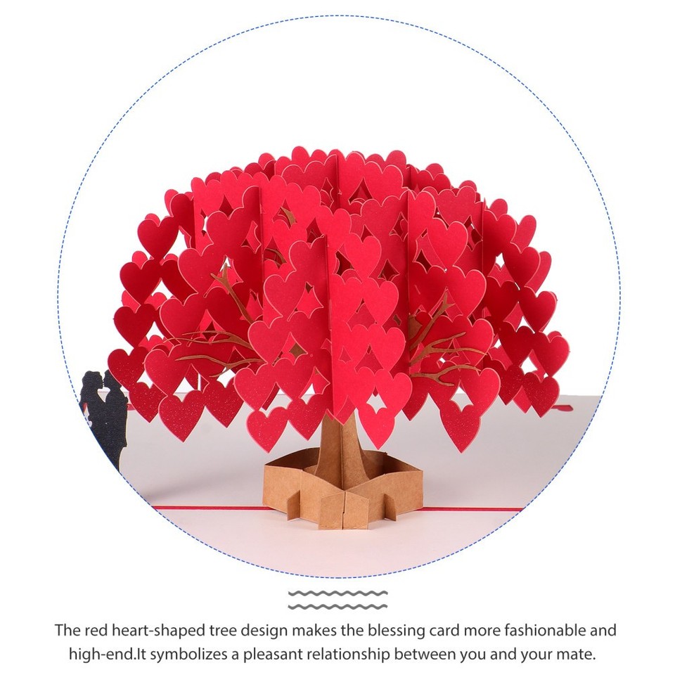 1Pc Valentine's Day Blessing Romantic Greeting 3D Blessing | eBay Australia