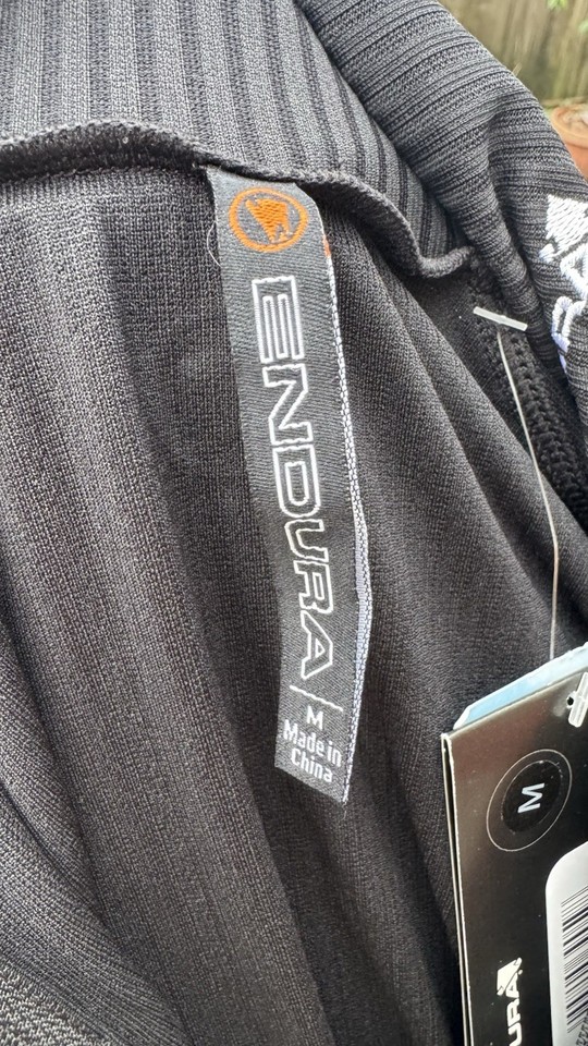 Endura Transrib High Neck Half Zip Cycling Base Layer. L/S. Mens Medium ...