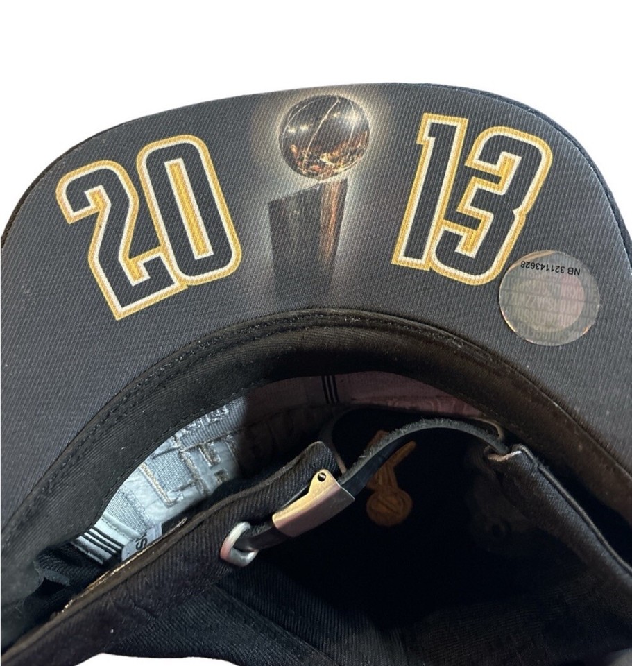 Adidas Miami Heat 2013 NBA Champ Back to Back Strap Back Hat Black Red ...