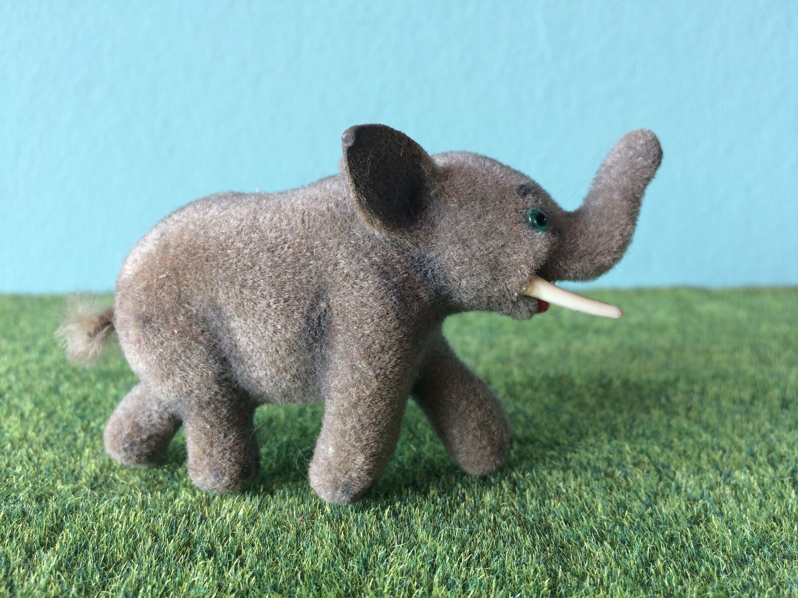 Elefant Max Carl beflockt Fritz Wagner flocked animal elephant | eBay