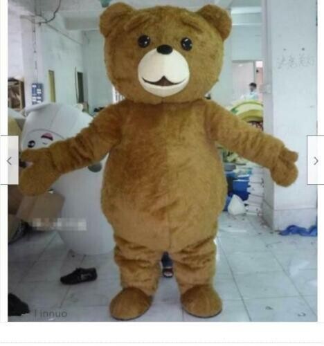 Teddy Bear of TED Adult Size Halloween Cartoon Mascot Costume Fancy ...