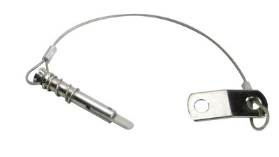 S.S. SPRING TYPE PIN &LANYARD W/TAB | eBay