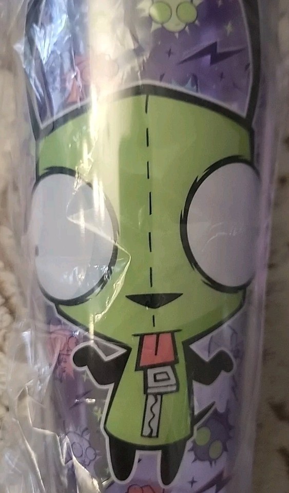 Invader Zim GIR Plastic Carnival Cup With Lid and Straw Topper | Holds ...