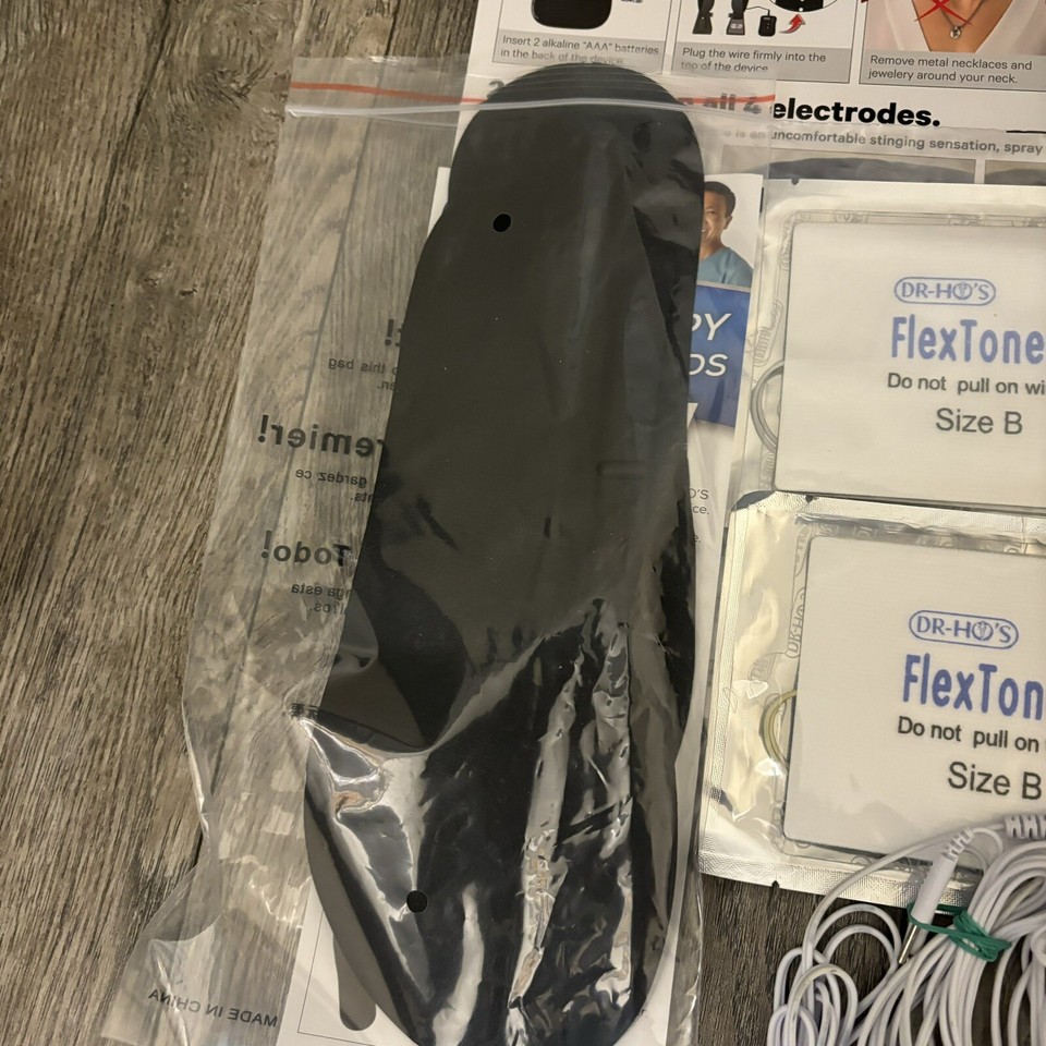 Dr Ho's Neck Pain PRO Neck & Shoulder TENS EMS Therapy w/ Foot Pads | eBay