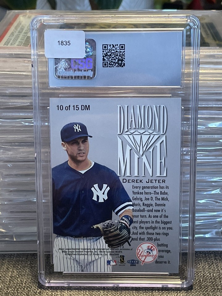2000 Ultra Derek Jeter Diamond Mine #10 CSG 8.5 Yankees HOF 1835 | eBay