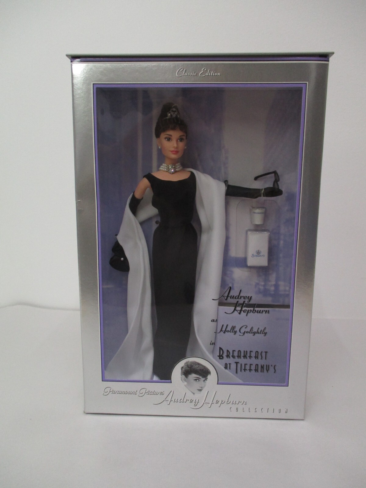 VINTAGE MATTEL BARBIE 1998 AUDREY HEPBURN BREAKFAST AT TIFFANY'S NEW IN BOX