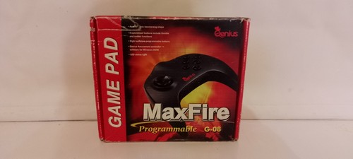 Black Genius Max Fire G-08 Wired Pc Controller Game Pad New Boxed Vgc ...