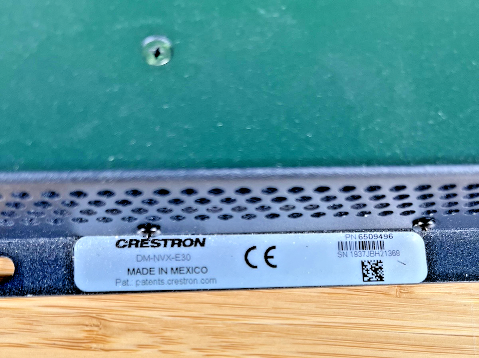 CRESTRON DM-NVX-E30 DM 4K Network Video Encoder - No Power Supply ...