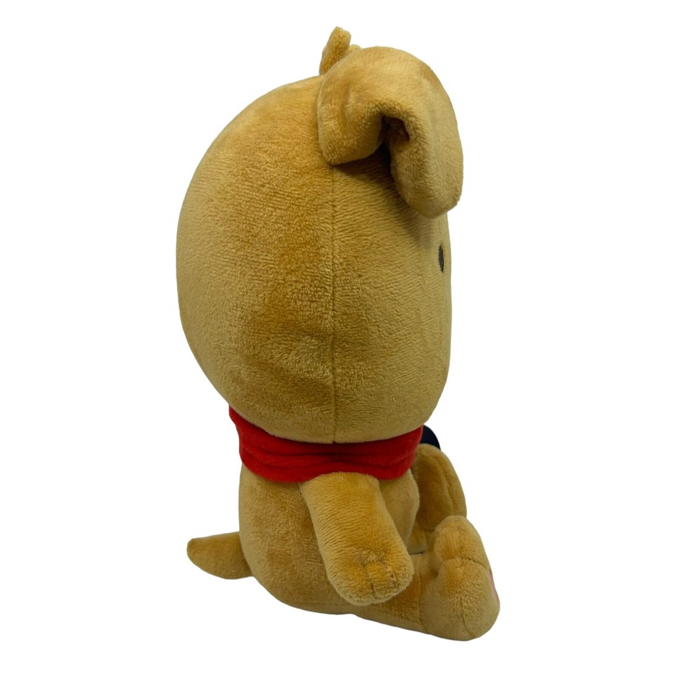 Kakao Little Friends Frodo 10” Plush Tan Dog Red Collar Frown New With ...