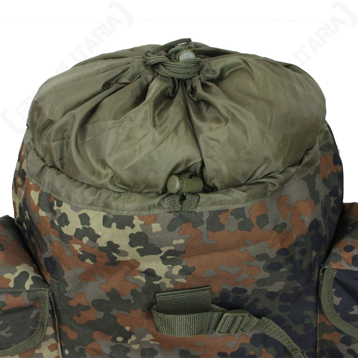 German Army Style Flecktarn 65L Rucksack - Military Backpack Bag Cadets ...