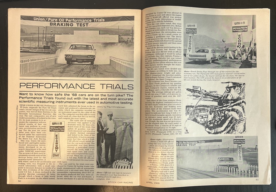 April 1968 Stock Car Racing Magazine Nascar | eBay