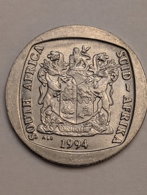 1994, 5 Rand South Africa Coin, 5 Rand, KM140 | eBay