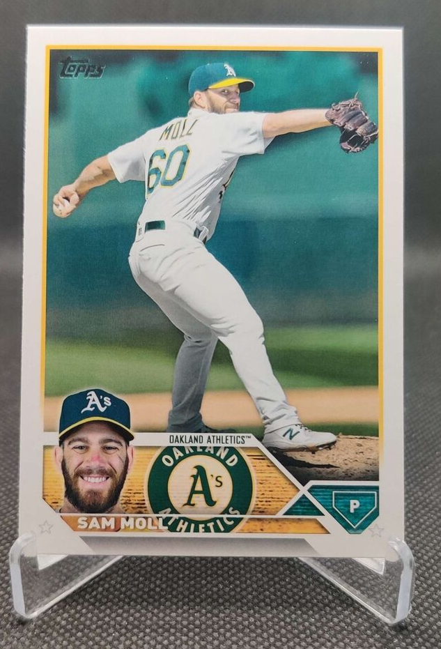 2023 Topps Series 1 #8 SAM MOLL Oakland Athletics baseball card | eBay