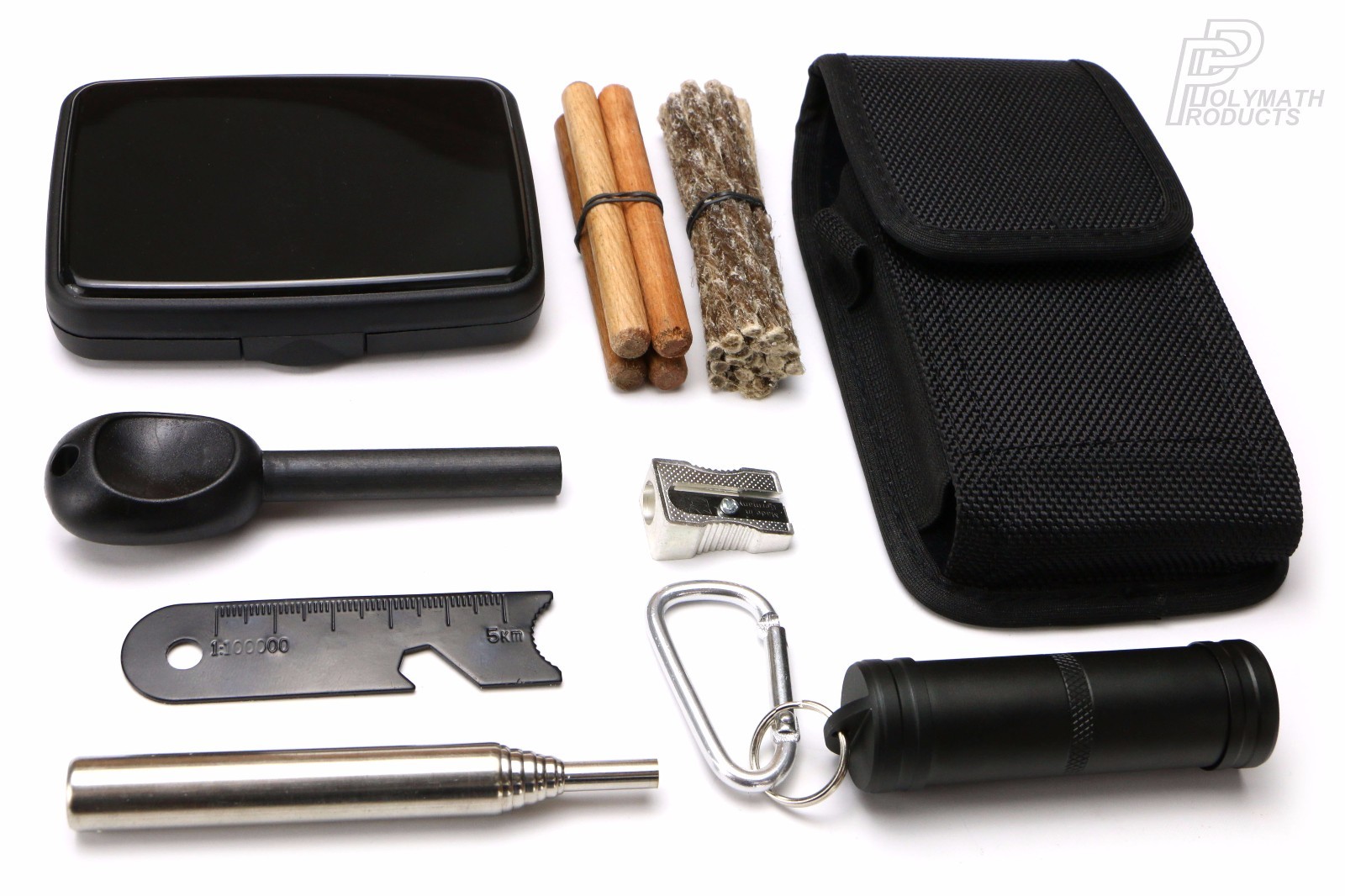 SPITFIRE Pocket Fire Lighting Kit Steel Bellows Survival Hiking BBQ ...