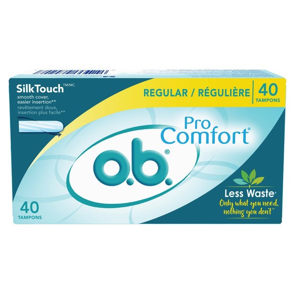 OB Pro Comfort Tampons Regular 40 Count Each D3 for sale online | eBay