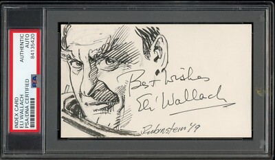 Eli Wallach 1966 Batman Auto Rubinstein Art Sketch Custom PSA DNA | eBay