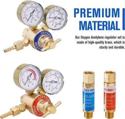 Oxy Acetylene Welding - Oxygen And Acetylene Gauge