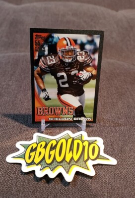 2010 Topps Football Sheldon Brown Black SP /55 Browns | eBay