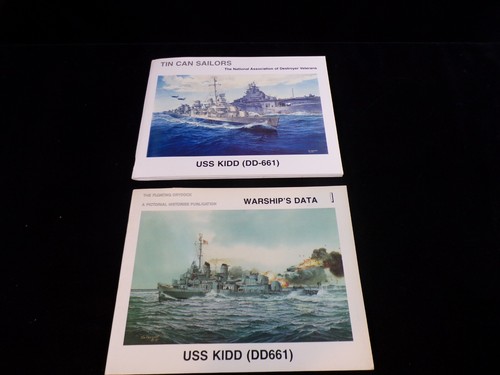 Book Lot 11 - USS Kidd (DD-661) Destroyer Lot - 2 Booklets | eBay