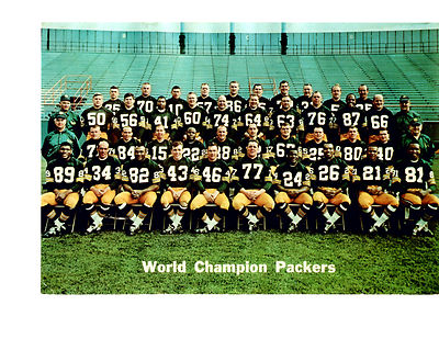 1965 WORLD CHAMPION GREEN BAY PACKERS 8X10 TEAM PHOTO WISCONSIN ...
