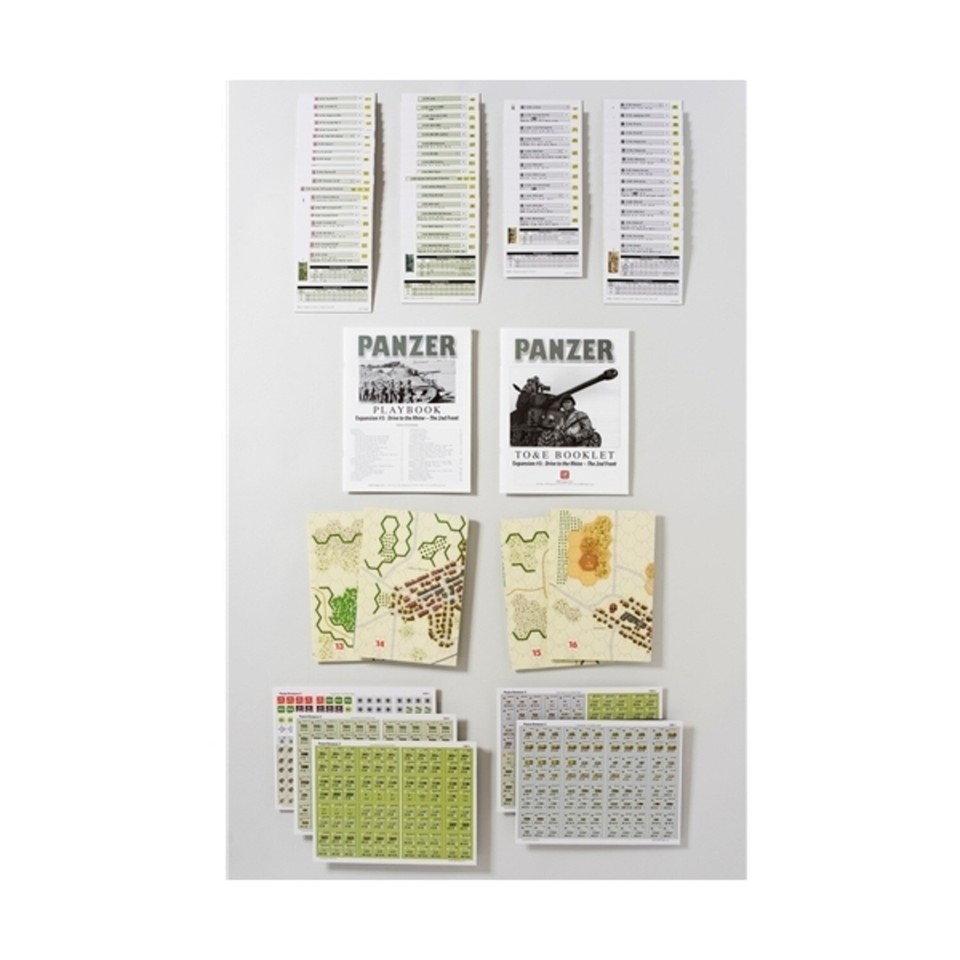 GMT Wargame Panzer - Expansion #3, Drive to the Rhine - The 2nd Front ...