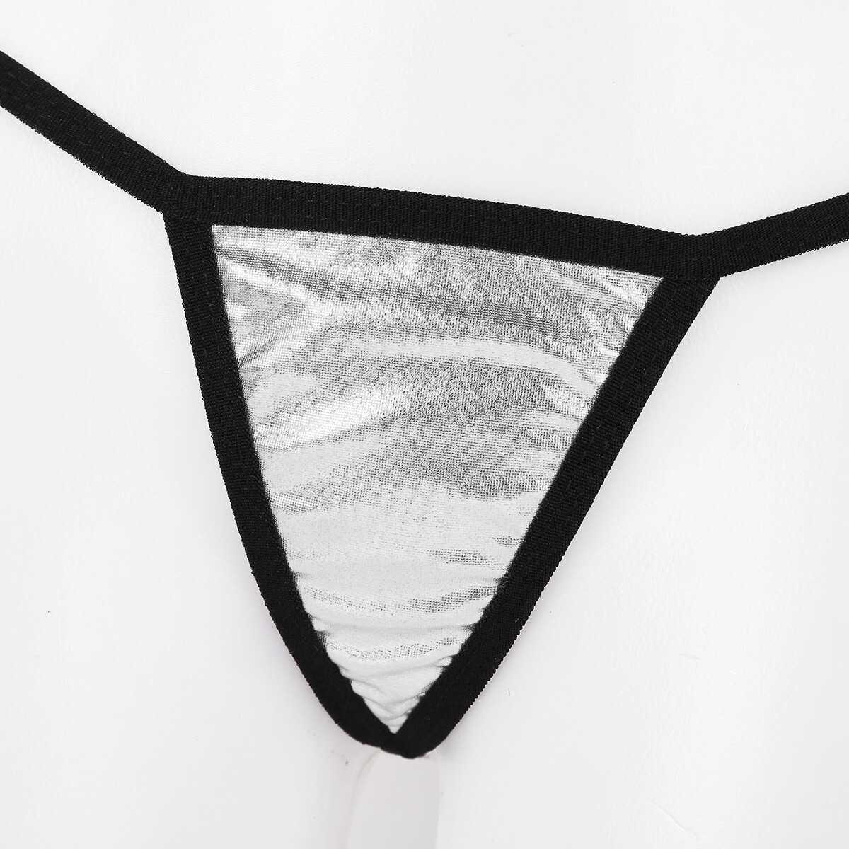 Womens Sheer Micro Mini Lingerie Set Halter Self-Tie Bra Top with G ...