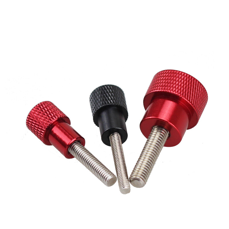 Aluminium Alloy Knurled thumb nut manual rotation knob Blind hole 10 ...