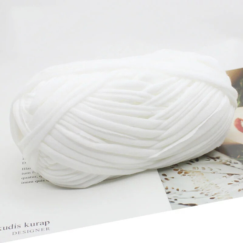 100g Chunky Yarn 1 Ply Knitting Crochet Thick Yarn for DIY Bag Carpet ...
