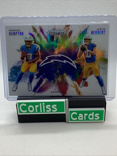 2025 Prizm FOTL Omarion Hampton Justin Herbert COLORBLAST 🔥📈💎 | eBay