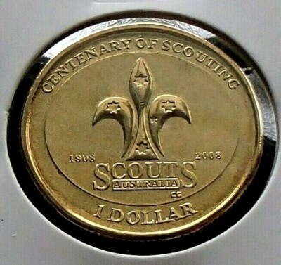 2008 Australia Scouts $1 One Dollar Uncirculated Coin - Elizabeth II | eBay