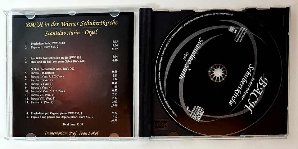 BACH: in der Wiener Schubertkirche-Stanislav Surin, Orgel (2005-CD) Import Organ | eBay