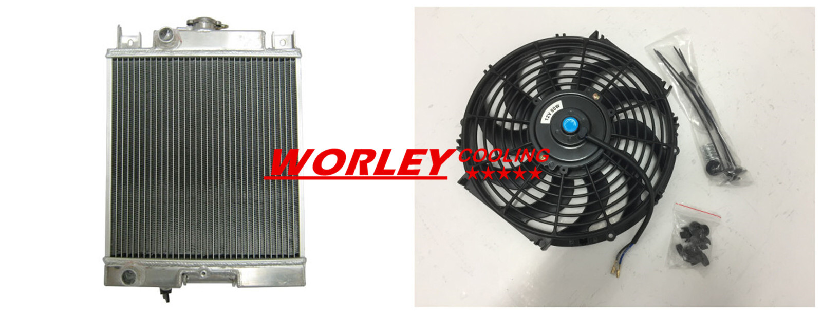 Radiator+Fan for PONTIAC FIREFLY BASIC/LE 1.0L L3/1.3L L4 ENGINE 89-94 ...