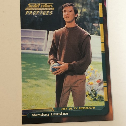 Star Trek TNG Profiles Trading Card #54 Wesley Crusher Wil Wheaton | eBay