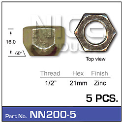 NICE PRODUCTS Wheel Nut NN200-5 NN200-5 | eBay Australia