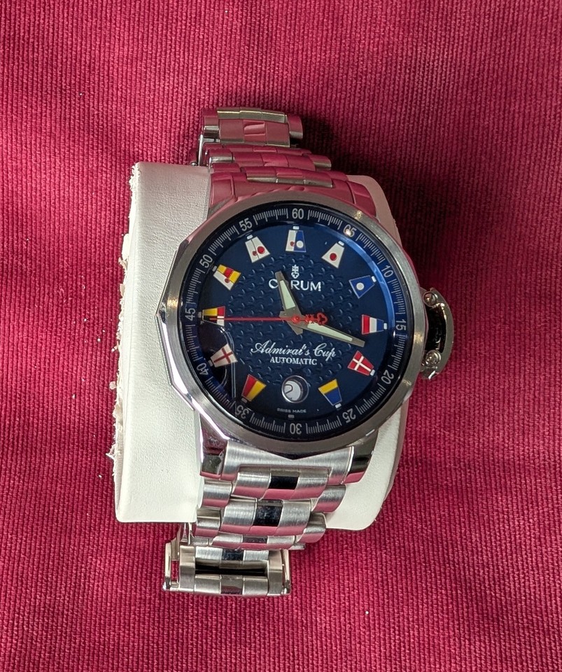 Corum Admiral’s Cup Watch Trophy 41 Blue Automatic Stainless Steel 082. ...