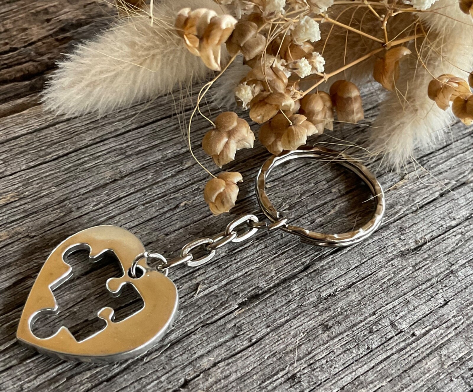 2 PUZZLE BRACELET KEYRING Set Heart Best Friends Mum Daughter Son Sisters Pair | eBay