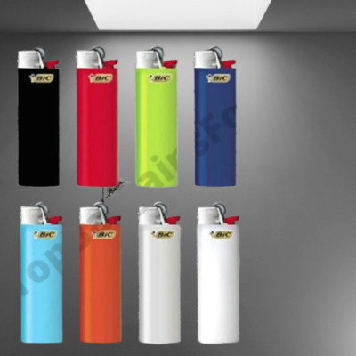 3 x MAXI BIC LIGHTERS SET LARGE MAXI CLASSIC SIZE DESIGN GAS Refillable ...