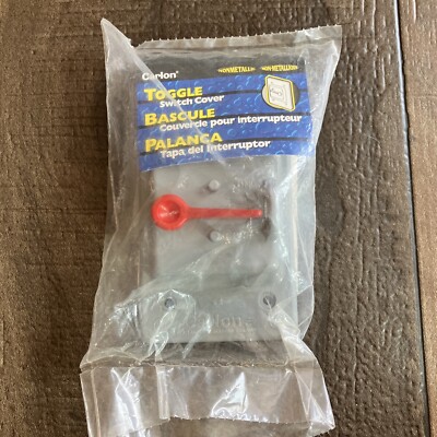 NEW CARLON E98TSCN, Toggle Switch Cover Weatherproof Gray Non-Metallic ...