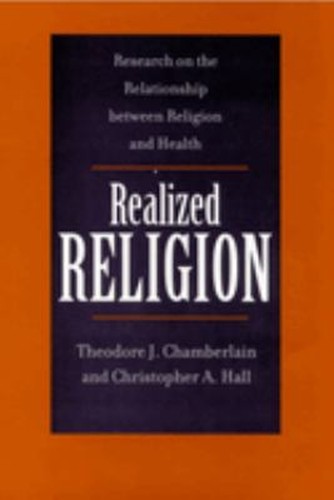 Realized Religion Hardcover Theodore J. Chamberlain 9781890151454| eBay