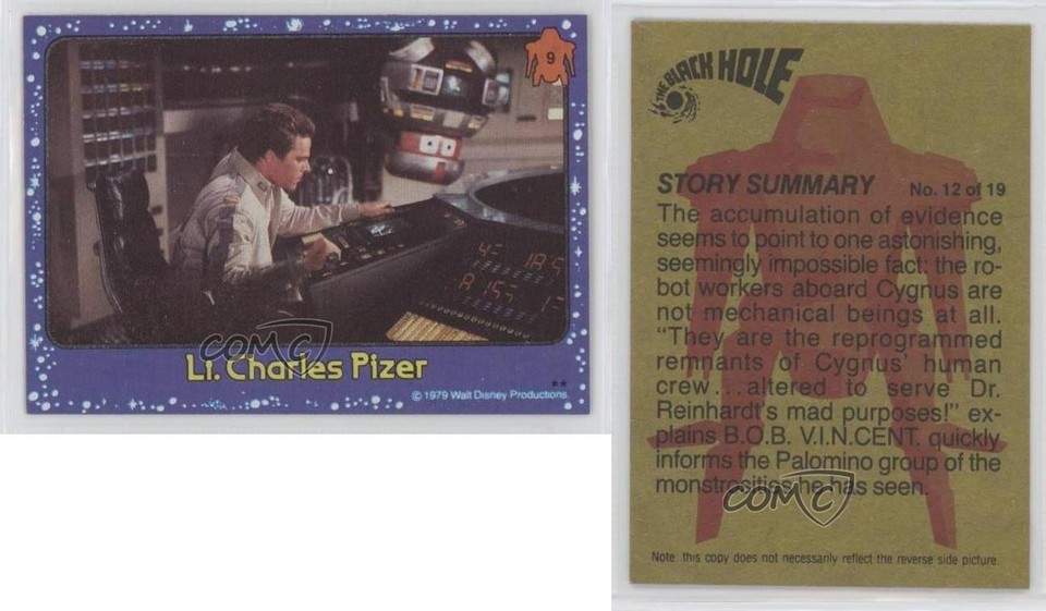 1979 Topps The Black Hole Lt Charles Pizer #9 0f6 | eBay
