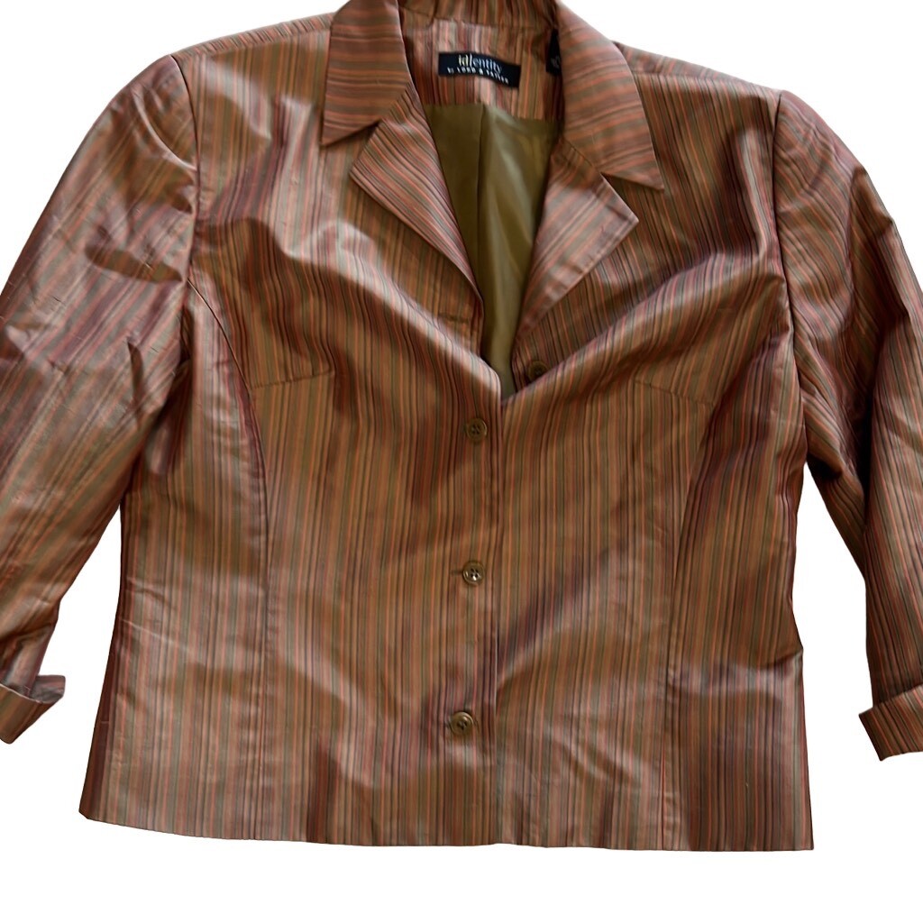 Identity by Lord & Taylor 2 Piece Multi Color Pant Suit Size 8 | eBay