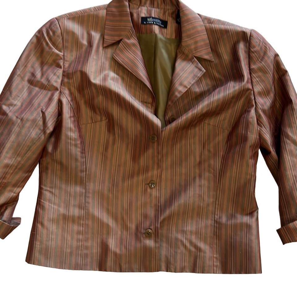 Identity by Lord & Taylor 2 Piece Multi Color Pant Suit Size 8 | eBay