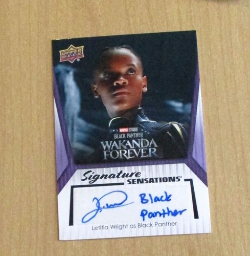 2024 Marvel Studios Cinematic autograph Letitia Wright BLACK PANTHER SS-LW inscr | eBay