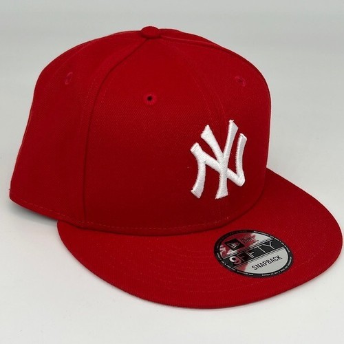 New York Yankees Basic 9FIFTY Adjustable Snapback New Era Cap - Red ...