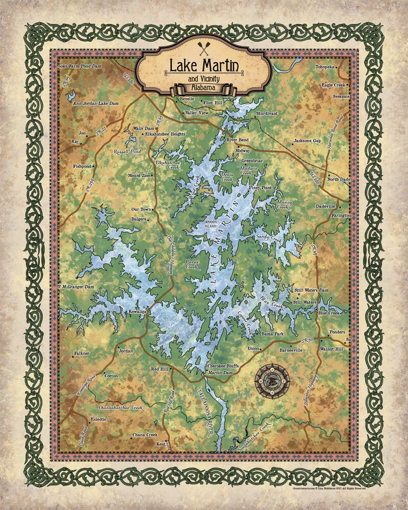 Lake Jordan Alabama Maps