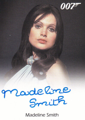 James Bond Female Full Bleed Autograph Card signed by Madeline Smith ...