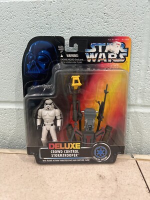 Star Wars Deluxe Crowd Control Stormtrooper Galactic Empire Kenner 1996 ...