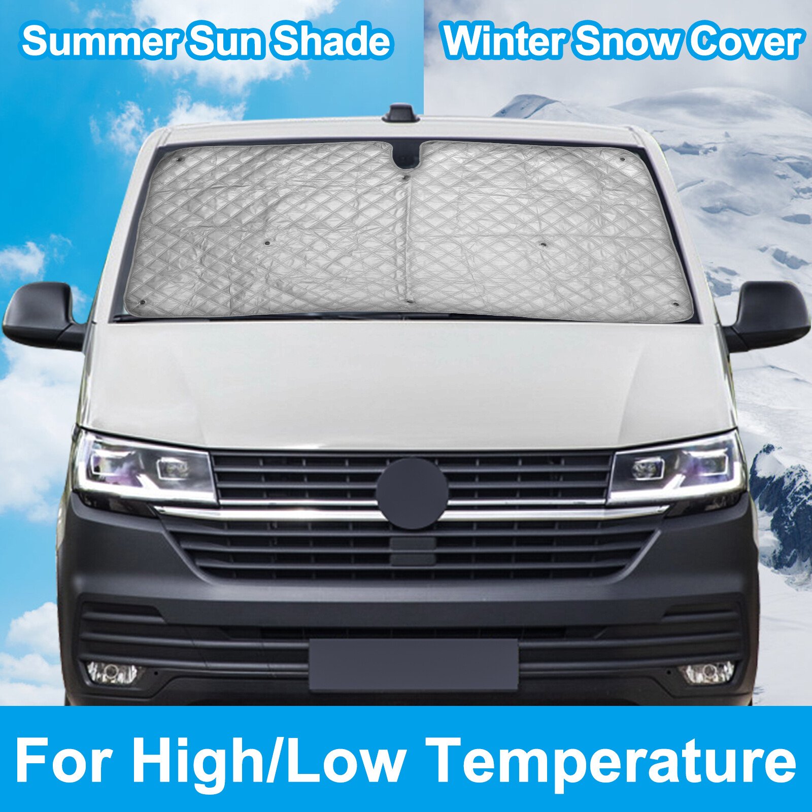 Windscreen Cover Internal Thermal Window Tailgate Blinds Sunshade For ...